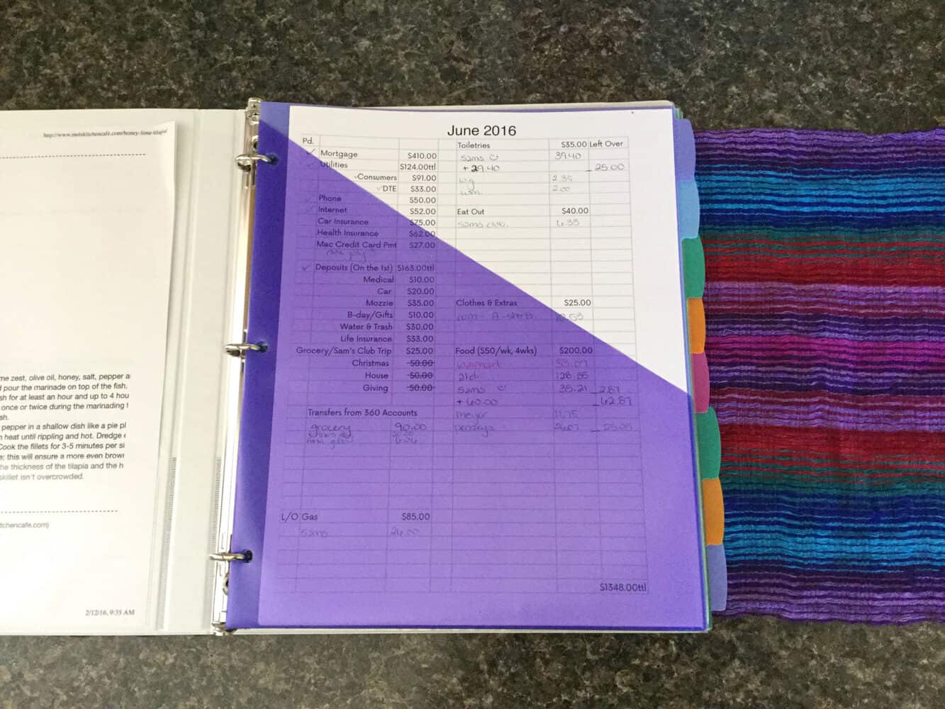Creating A Simple Home Organization Station Binder The mostly Creating A Simple Home Organization Station Binder The mostly