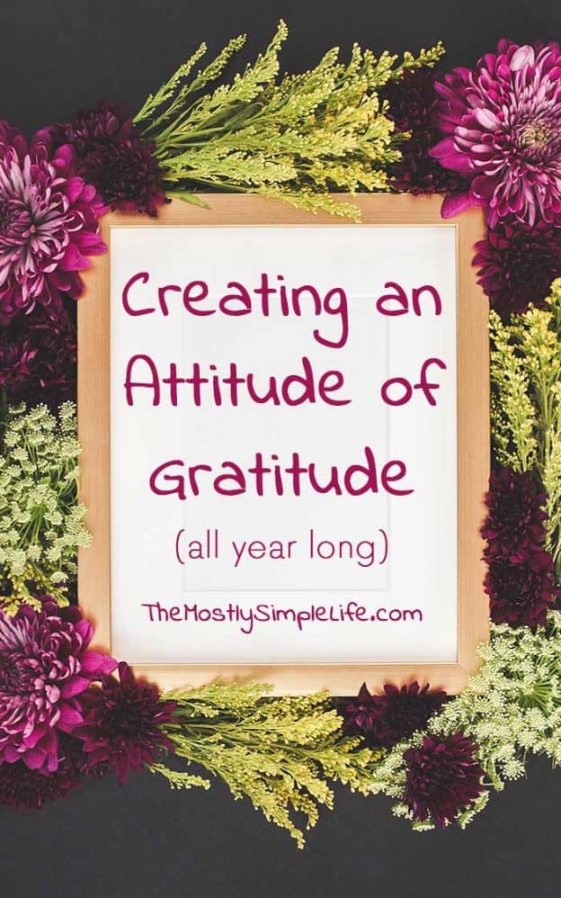 3 Simple Tips to Create an Attitude of Gratitude - The (mostly) Simple Life