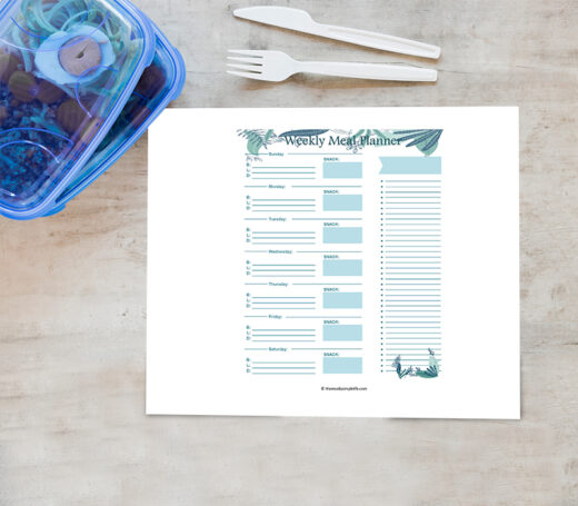 5+ Free Weekly Meal Planning Printables - The (mostly) Simple Life